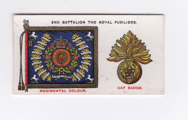 REGIMENTAL STANDARDS & Cap Badges 1930 #18 2nd Battalion The Royal ...