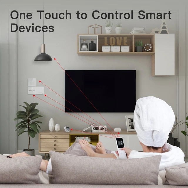 WIRELESS TOUCHSCREEN WIFI Control Panel for Smart Home For Tuya Systems ...