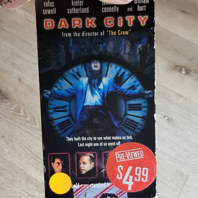 DARK CITY VHS Tape Blockbuster Rental Sleeve Sci-Fi Thriller $17.30 ...