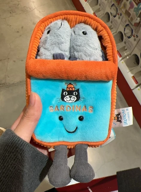 JELLYCAT AMUSEABLES SARDINE Tin - 100% Genuine, Brand New With Tag ...