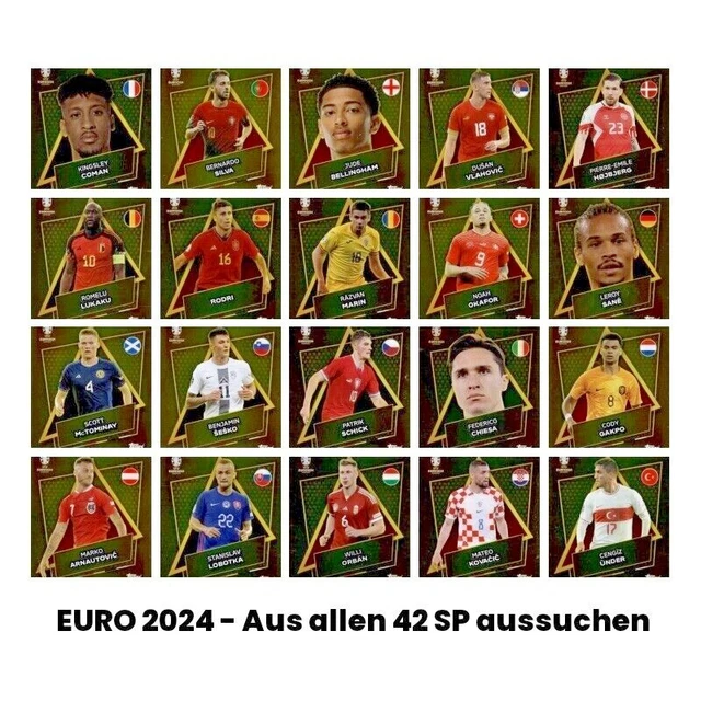 TOPPS UEFA EURO EM 2024 Sticker Star Player SP (with & without ...