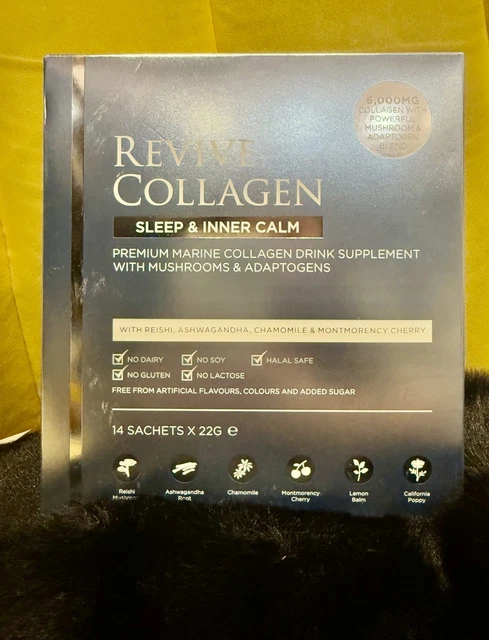 REVIVE COLLAGEN MARINE collagen Sleep & Inner Calm 6,000mg 14x22g £21. ...