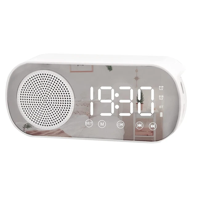 SVEGLIA DIGITALE UN LED con Radio FM e Altoparlante Bluetooth, Modalità ...