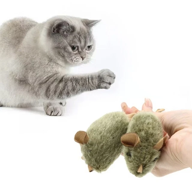 AUTOMATIC ELECTRONIC MOUSE Cats Toy with Squeaky,Kitten Toy for Hunting ...