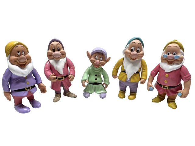 VTG DISNEY SNOW White & Seven Dwarfs Color Changing Figures PVC By ...