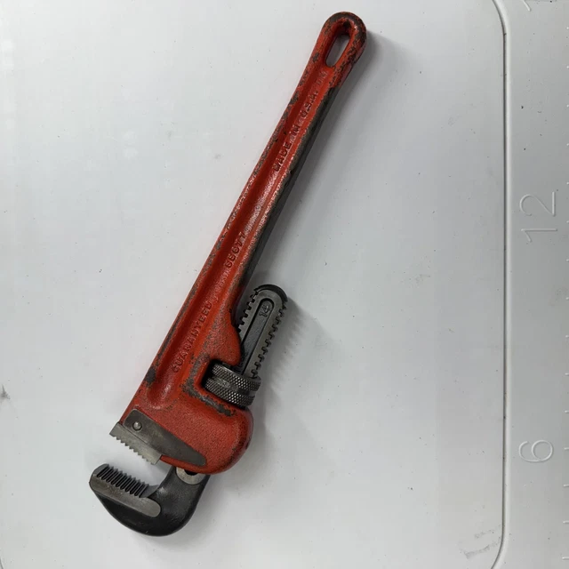 VINTAGE CRAFTSMAN 14& Heavy Duty Pipe Wrench No. 55677 $22.53 - PicClick AU