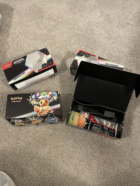 2 OPENED POKÉMON Prismatic Evolutions Surprise Box With Bulk Cards $1. ...