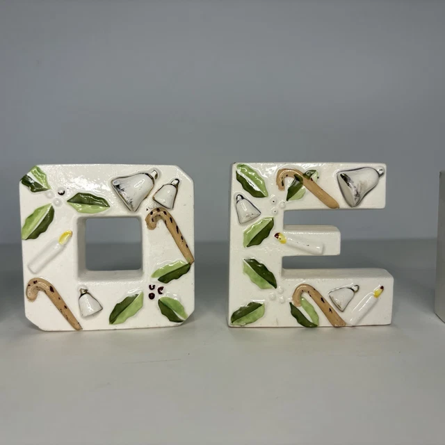 VINTAGE CHRISTMAS 1950'S Ceramic NOEL Letters Tilsco Japan £40.99 ...