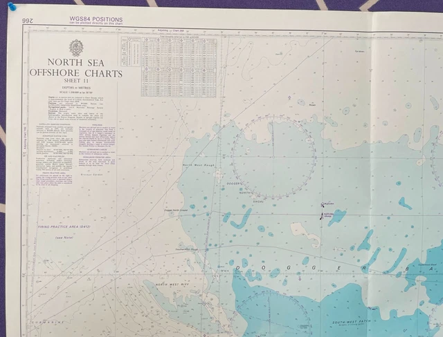 AMIRAUTÉ 266 NORD Mer Offshore Graphiques Carte Chart Maritime Genius ...