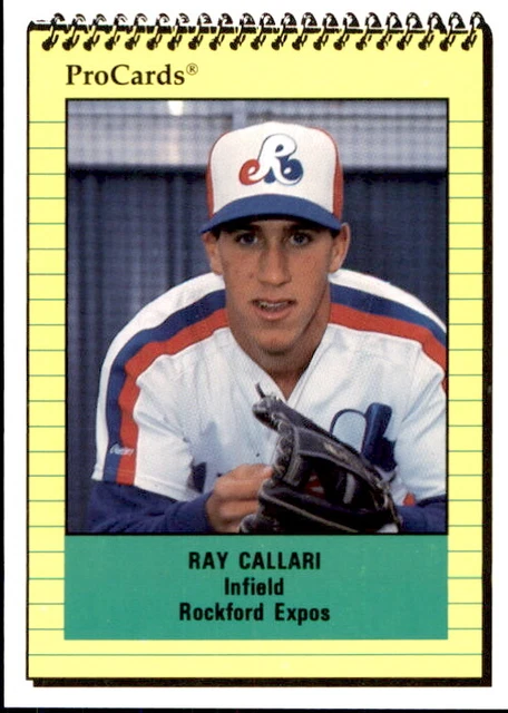1991 ROCKFORD EXPOS ProCards #2052 Ray Callari Montréal Québec Canada ...