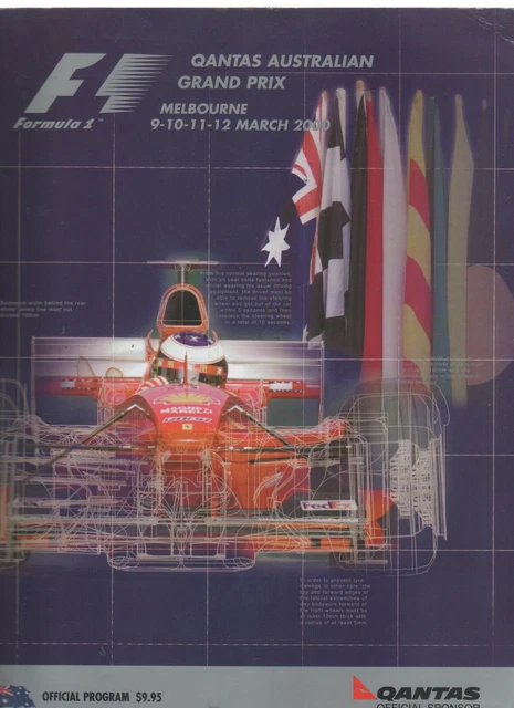 GP F1 Australian 2000 Melbourne FIA Program Auto Racing Official Programme F1 F $12.90 - PicClick AU