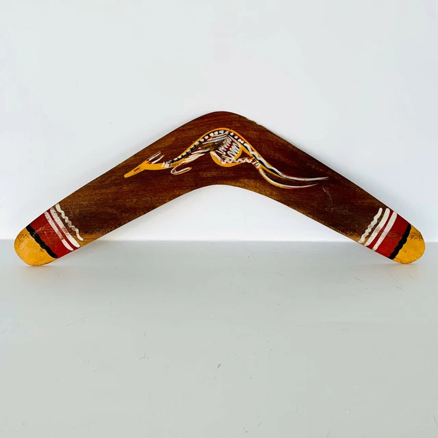 VINTAGE QUEENSLAND ABORIGINAL CREATIONS Souvenir Hand Made BOOMERANG ...