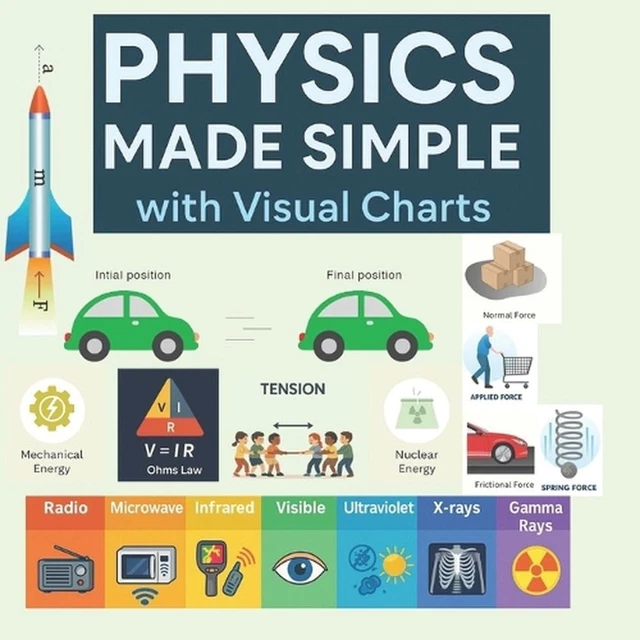 PHYSICS MADE SIMPLE with Visual Charts: Quick-reference guide to ...