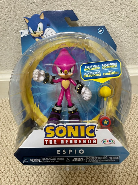 FIGURINE SONIC THE HEDGEHOG ESPIO 4" **NOUVELLE VERSION** Difficile à ...