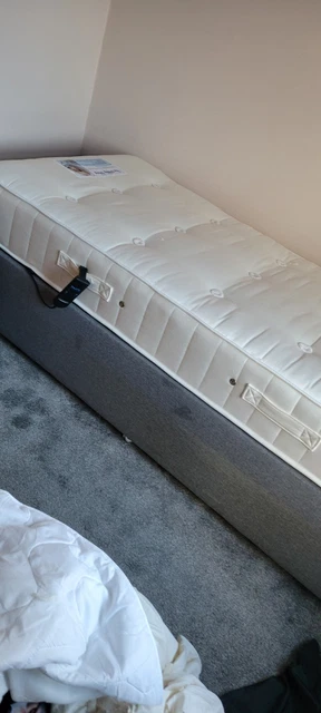 SINGLE BED 3FT Electric adjustable with mattress in excellent condition ...