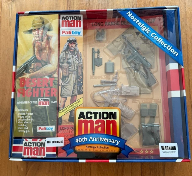 ACTION MAN NOSTALGIC 40th Anniversary Desert Fighter Long Range Desert ...