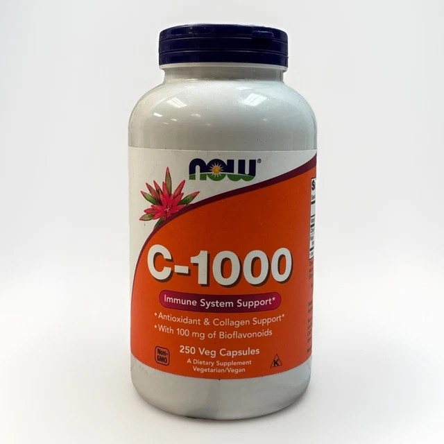 NOW FOODS - C-1000 - 250 Veg Caps - Immune System Support £11.99 ...