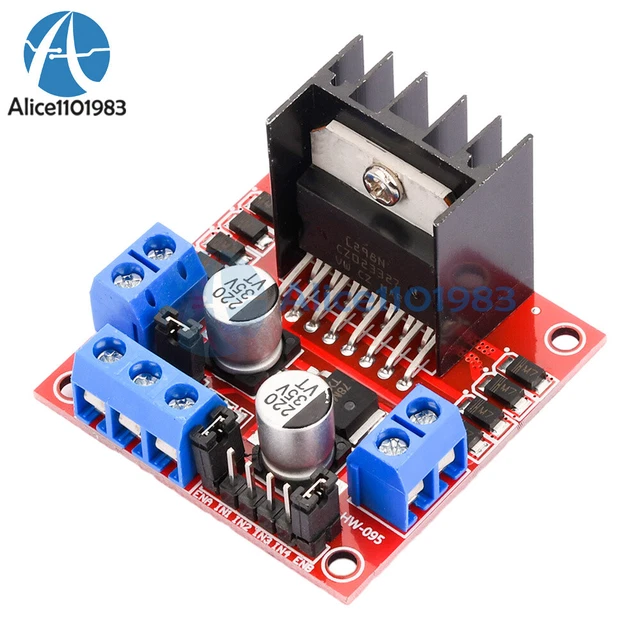 DUAL H BRIDGE DC Stepper Motor Drive Controller Board Module L298N For ...