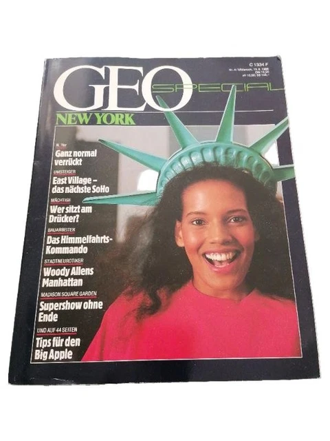 GEO SPECIAL NEW YORK Magazine 1986 Guide Voyage Big Apple EUR 5,95 ...