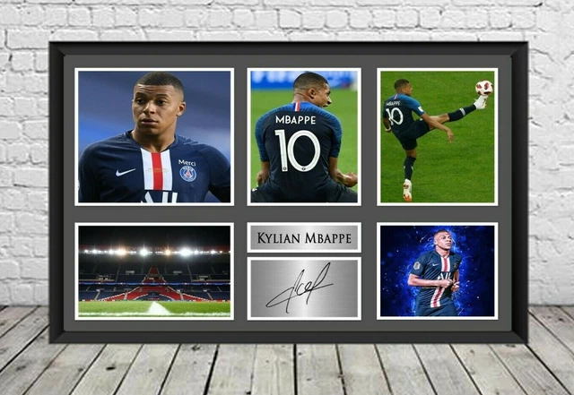 KYLIAN MBAPPE SIGNED Photo Poster Football Memorabilia France £7.59 ...