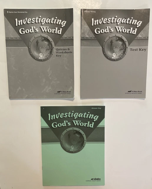 ABEKA INVESTIGATING GOD'S World Teacher Quiz, Test, & Answer Key Grade ...