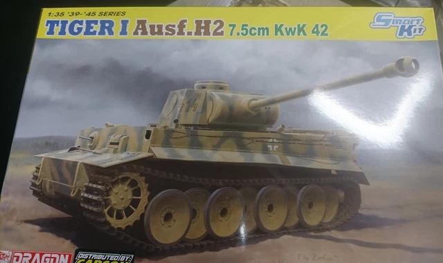 DRAGON 1:35 6683 Tiger I Ausf.H2 7,5cm Kwk 42 sehr selten EUR 66,00 ...