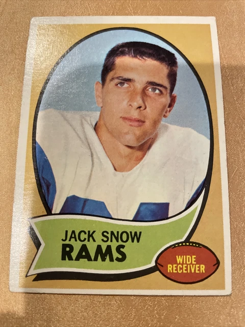 1970 TOPPS JACK SNOW LOS ANGELES RAMS #44 WR Notre Dame Fightin' Irish ...