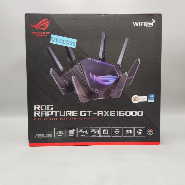 ASUS ROG RAPTURE WiFi 6E Gaming Router (GT-AXE11000) Tri-Band $305.00 ...