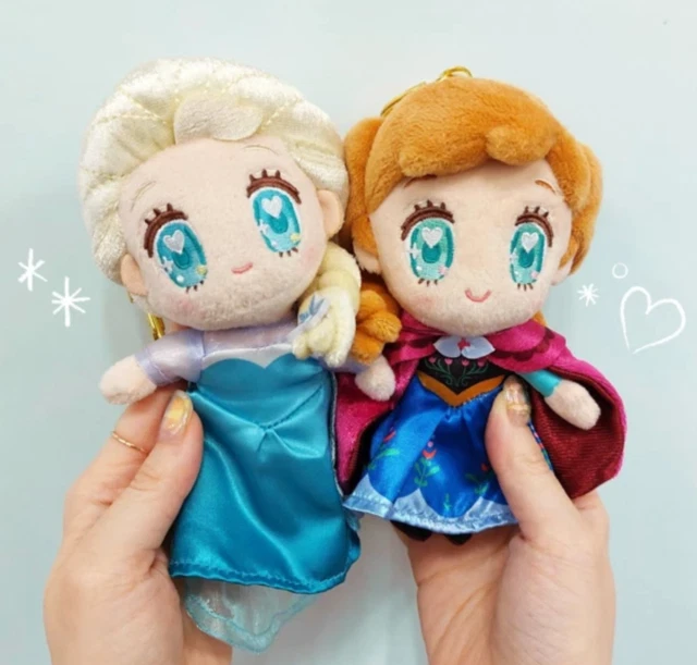 DISNEY STORE JAPAN Princess Plush Keychain Set of 2 - Tiny Frozen Elsa ...
