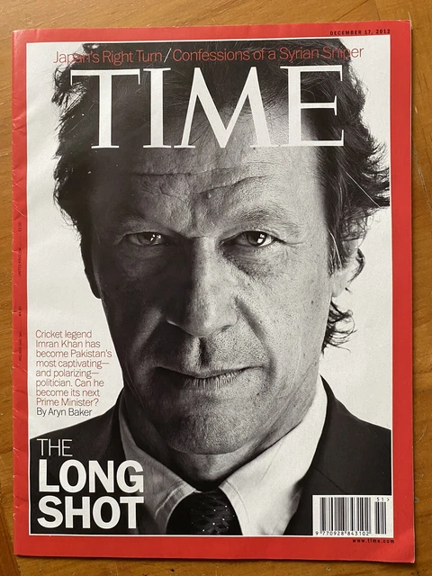 TIME MAGAZINE 2012 Imran Khan Cricket Pakistan The Long Shot Patriot ...