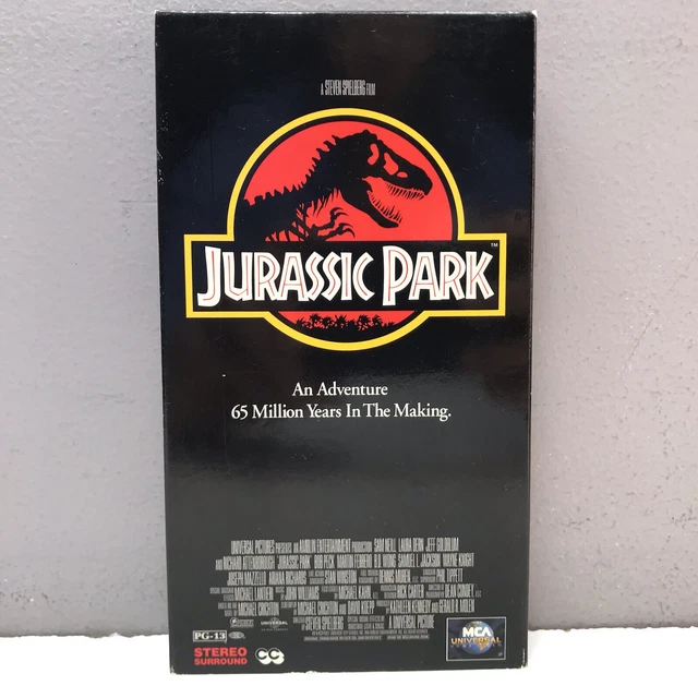 Jurassic Park Vhs Video Tape 1994 Goldblum Original Dinosaur Movie 8035