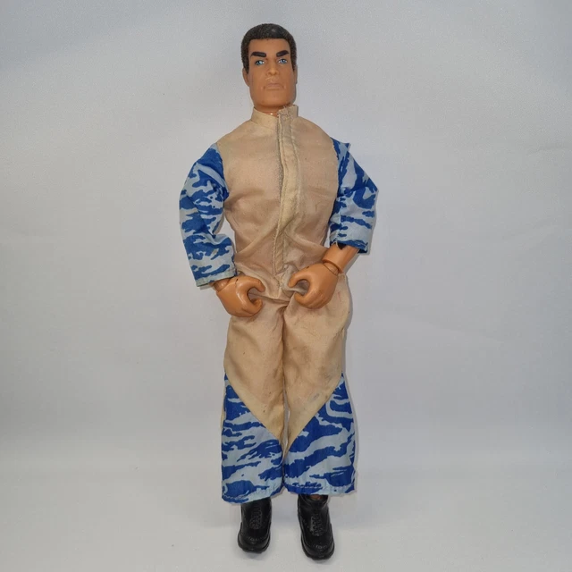 ACTION MAN PARATROOPER 1996 Vintage Flocked Hair Jumpsuit And Boots £14 ...