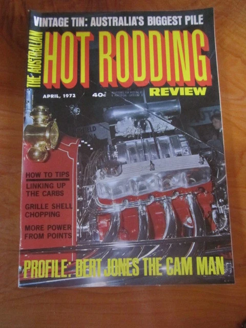 MAGAZINE THE AUSTRALIAN Hot Rodding Review April 1972 Great *** Must ...