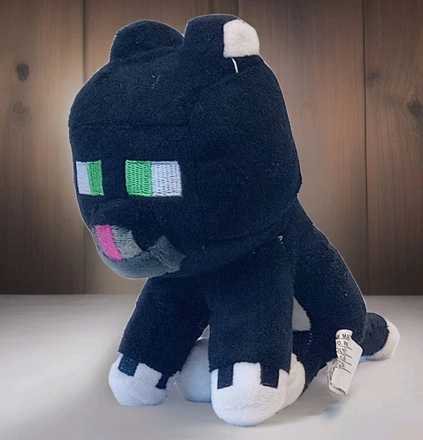 BLOCKY BLACK WHITE Cat Kitten Plush Soft Toy spinmaster £10.75 ...