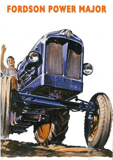 FORDSON POWER MAJOR Tractor - Poster (A3) £2.95 - PicClick UK