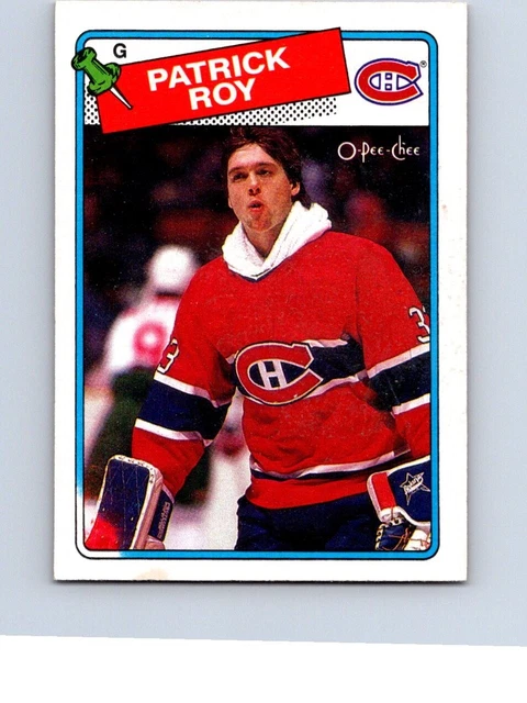 VINTAGE HOCKEY CARD Opc 1988 Patrick Roy Montreal Canadiens Hof No120 ...