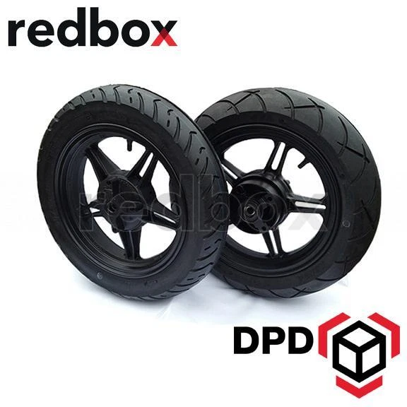 SUPERMOTO 'TUFF' MAG 12" Wheels Tyres Hub Set SDG Pitbike Pit Bike ...