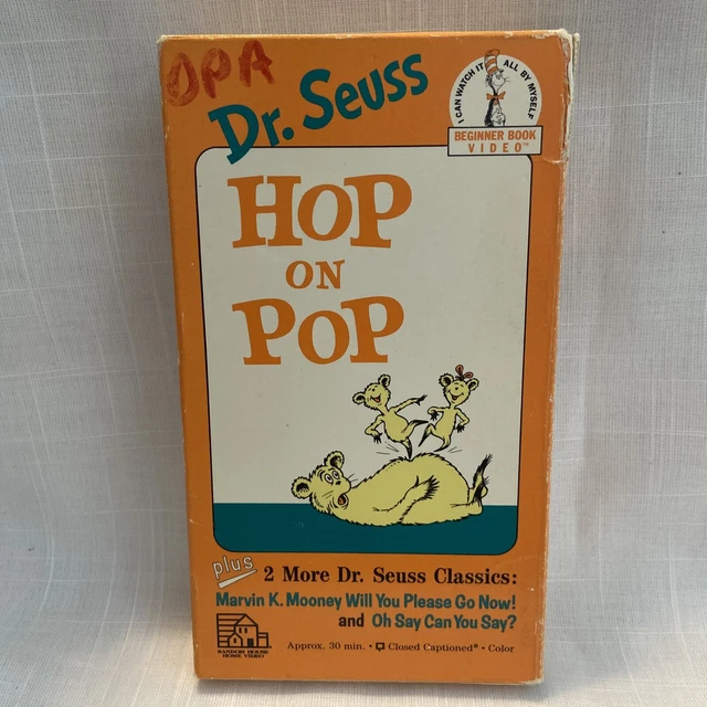 DR. SEUSS HOP On Pop Plus 2 More Dr Seuss Classics VHS 1989 Random ...