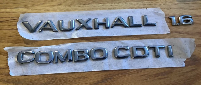 VAUXHALL COMBO CDTI badge letters sold singly chrome rounded £3.95 ...