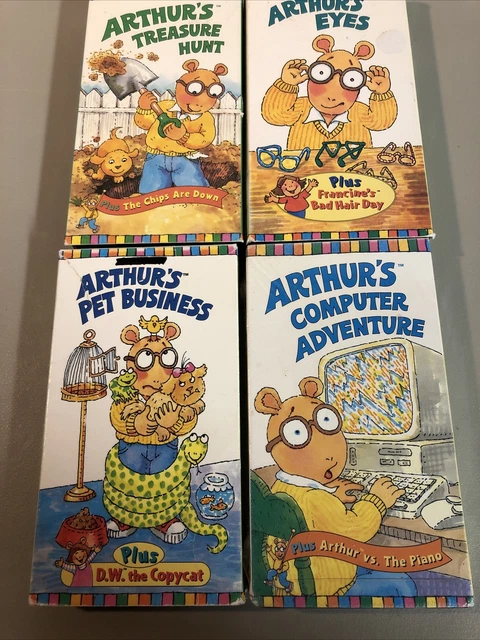 ARTHUR’S TREASURE HUNT / Arthurs Eyes VHS LOT Of 4 Tapes PBS KIDS ...