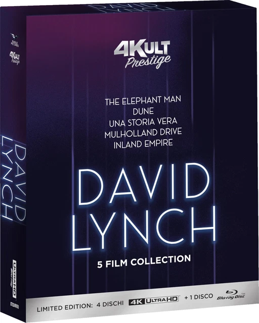 DAVID LYNCH - "4Kult Prestige Edition" - 5 Dischi (4 4K + 1 Bd) (4K UHD ...