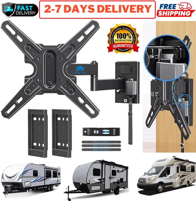 LOCKABLE RV TV Mount 13-43 Inch TVs Camper Truck Marine Boat Trailer TV ...