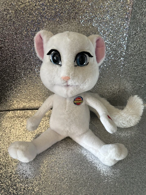 TALKING TOM FRIENDS WHITE CAT ANGELA SOFT TOY TALKS DRAGON-i COPIES ...