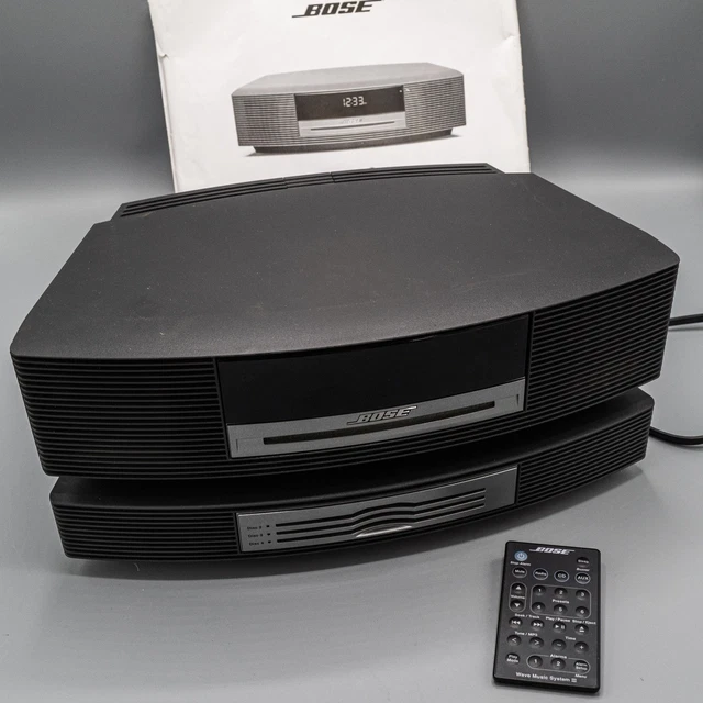 BOSE WAVE MUSIC System III CD AM/FM Radio with Multi Disc CD Changer ...