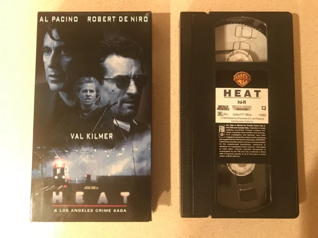 HEAT (VHS, 1996) Robert De Niro, Al Pacino, Tom Sizemore, Jon Voight £3 ...
