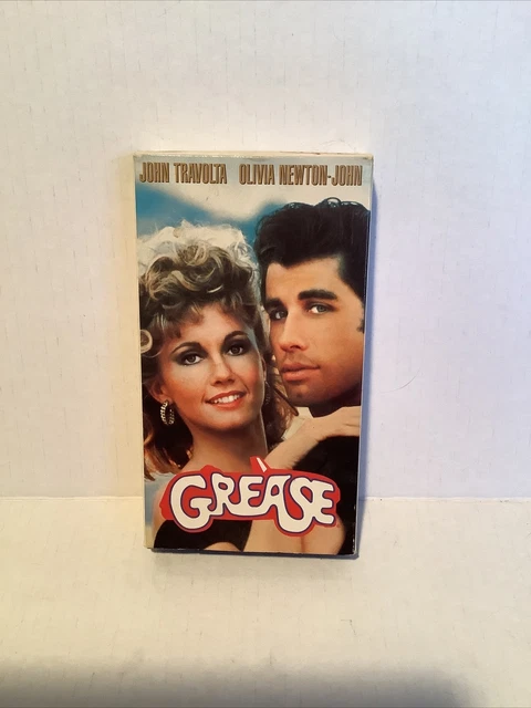 GREASE VHS VCR Video Tape Movie John Travolta olivia newton john EUR 6 ...