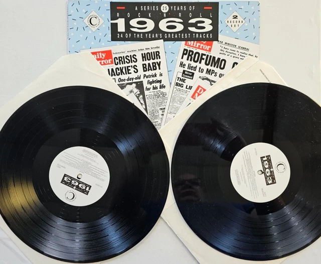 25 YEARS OF Rock n Roll Compilation 1963 Album 2 x LP vinyl record compilation £14.59 - PicClick UK