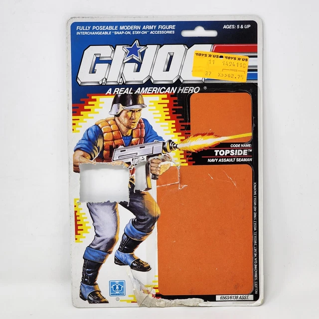 HASBRO G I JOE Code Name Topside Navy Assault Seaman File Card 34 hasbro-g-i-joe-code-name-topside-navy-assault-seaman-file-card-34