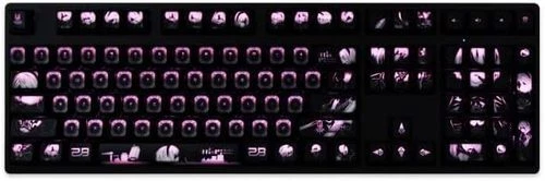 NIER:AUTOMATA ANIME COATING Keycap Set Backlit Keycaps f/Mechanical ...