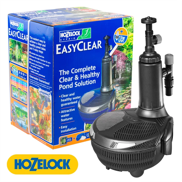 HOZELOCK EASYCLEAR 9000 All In One Pond Pump Filter Uvc Uv Unit ...